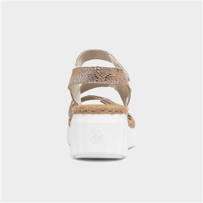 Rieker Antistress Womens Multi Wedge Sandal-11071 | Shoe Zone