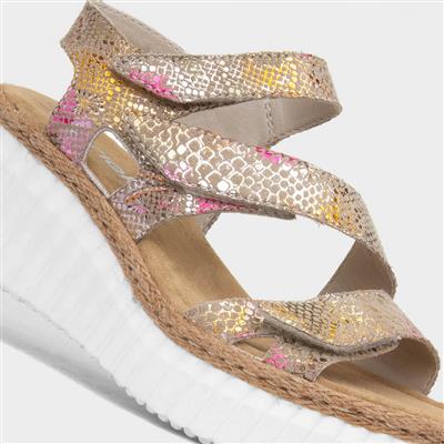 Rieker Antistress Womens Multi Wedge Sandal-11071 | Shoe Zone