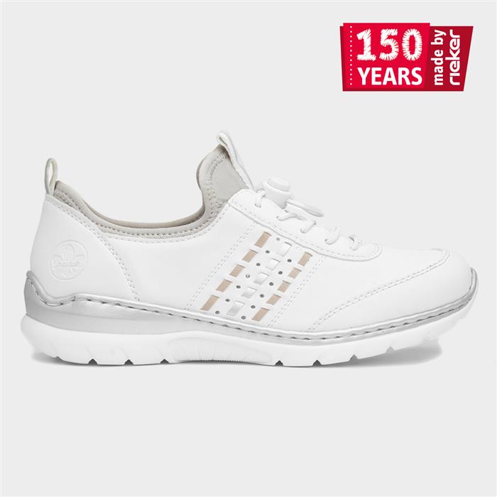 Rieker Antistress Womens White Toggle Shoe-12012 | shoezone