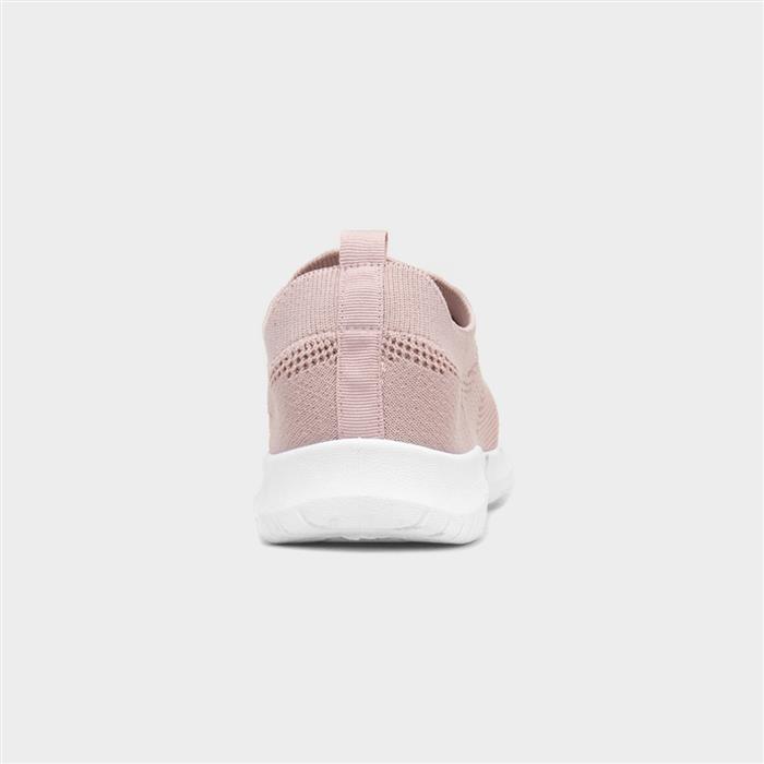 Lilley Womens Pink Nude Knitted Casual Shoe-12556 | shoezone