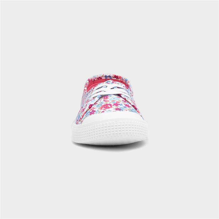 Lilley Womens Multi Floral Canvas Shoes-165038 | shoezone