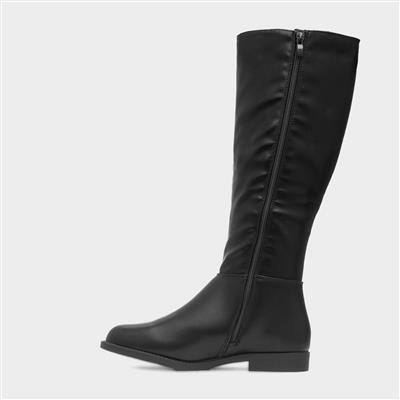 Krush Lyra Womens Black Knee High Boot-17177 | shoezone