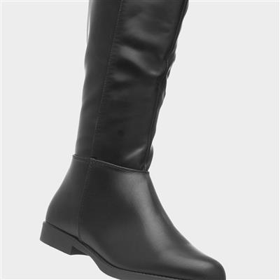 Krush Lyra Womens Black Knee High Boot-17177 | shoezone