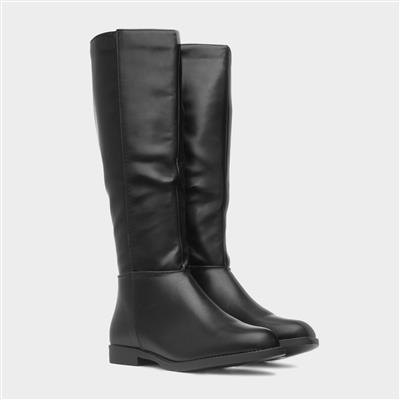 Krush Lyra Womens Black Knee High Boot-17177 | shoezone