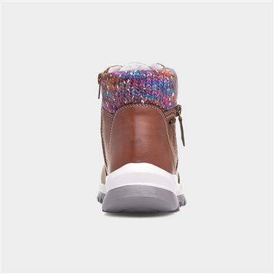 Lunar Buttermere Womens Tan Ankle Boot-17201 | Shoe Zone