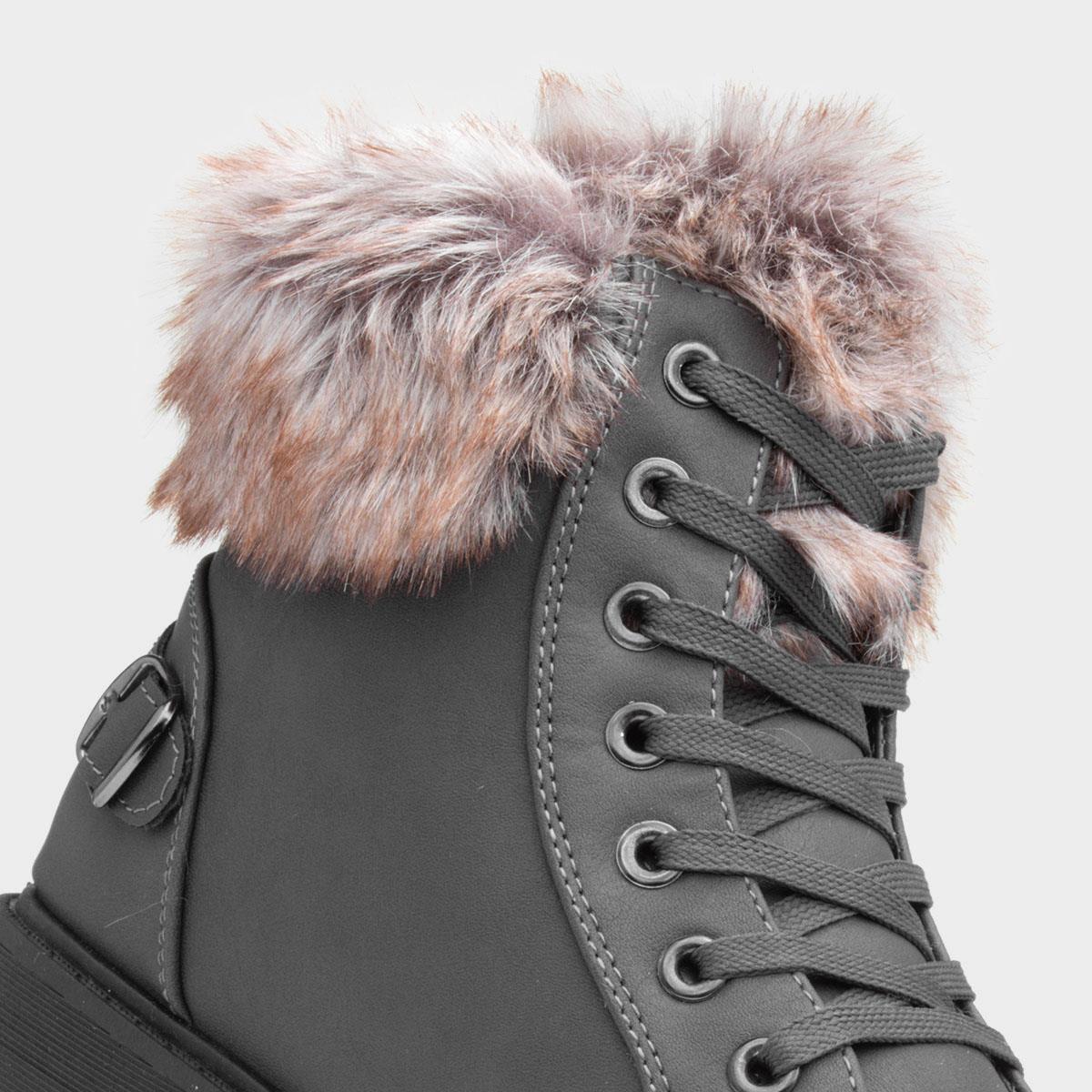 Lilley Maggie Womens Grey Ankle Boot-180035 | Shoe Zone