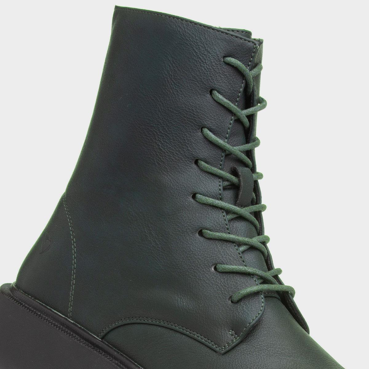 Heavenly Feet Litesoles Fern Womens Green Boot-18213 | Shoe Zone