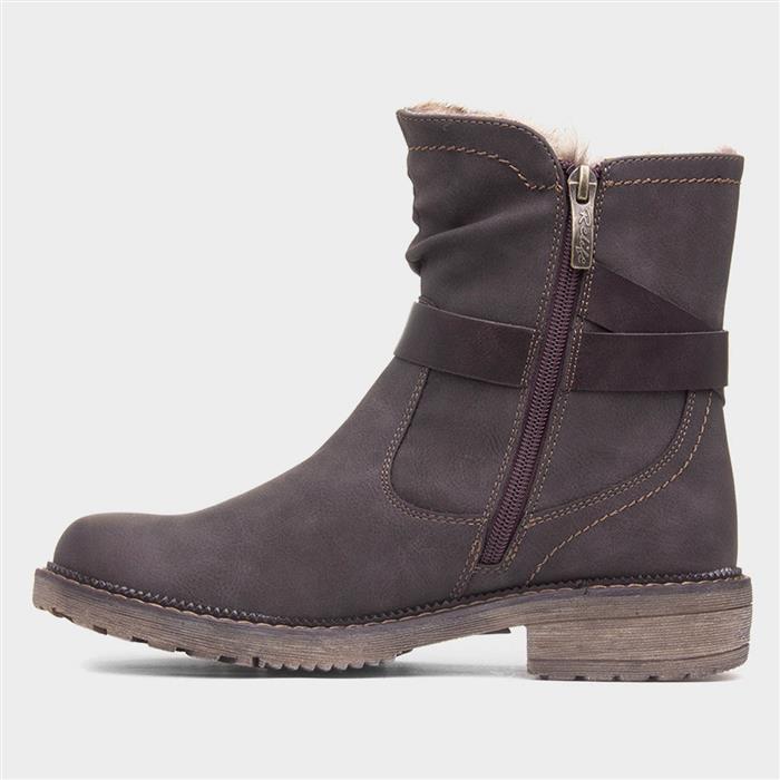 Relife Clare Womens Brown Ankle Boot-18306 | shoezone