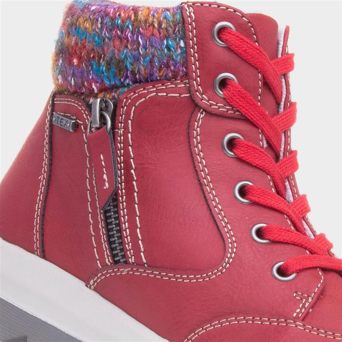 Lunar Buttermere Womens Red Ankle Boot-185123 | shoezone