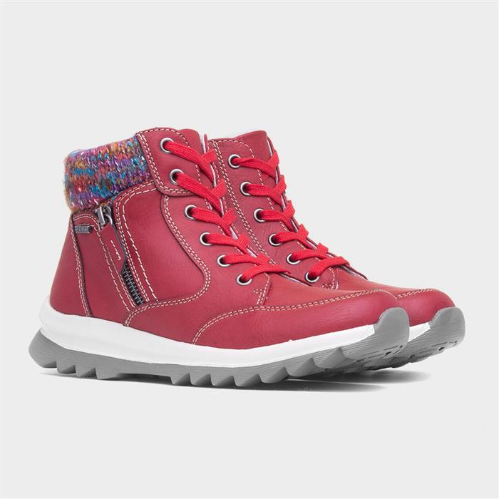 Lunar Buttermere Womens Red Ankle Boot-185123 | shoezone