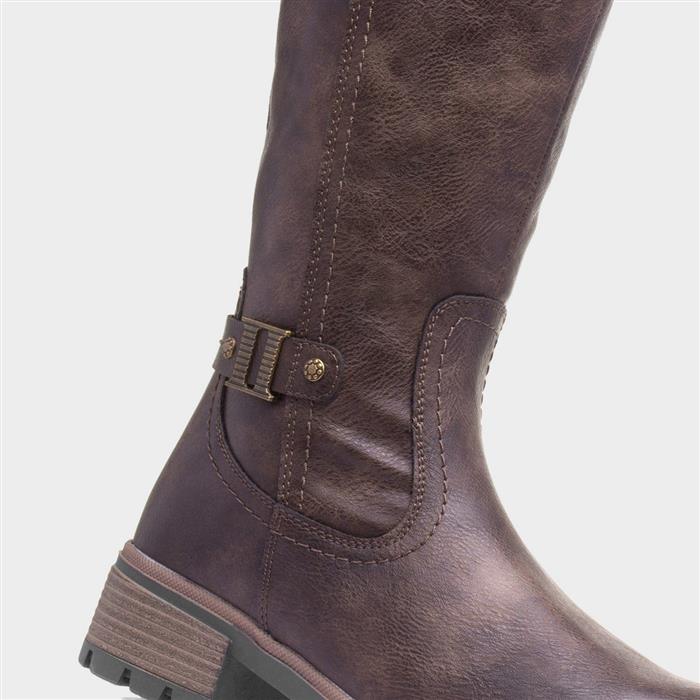 Relife Deborah Womens Brown Knee High Boot-188072 | shoezone