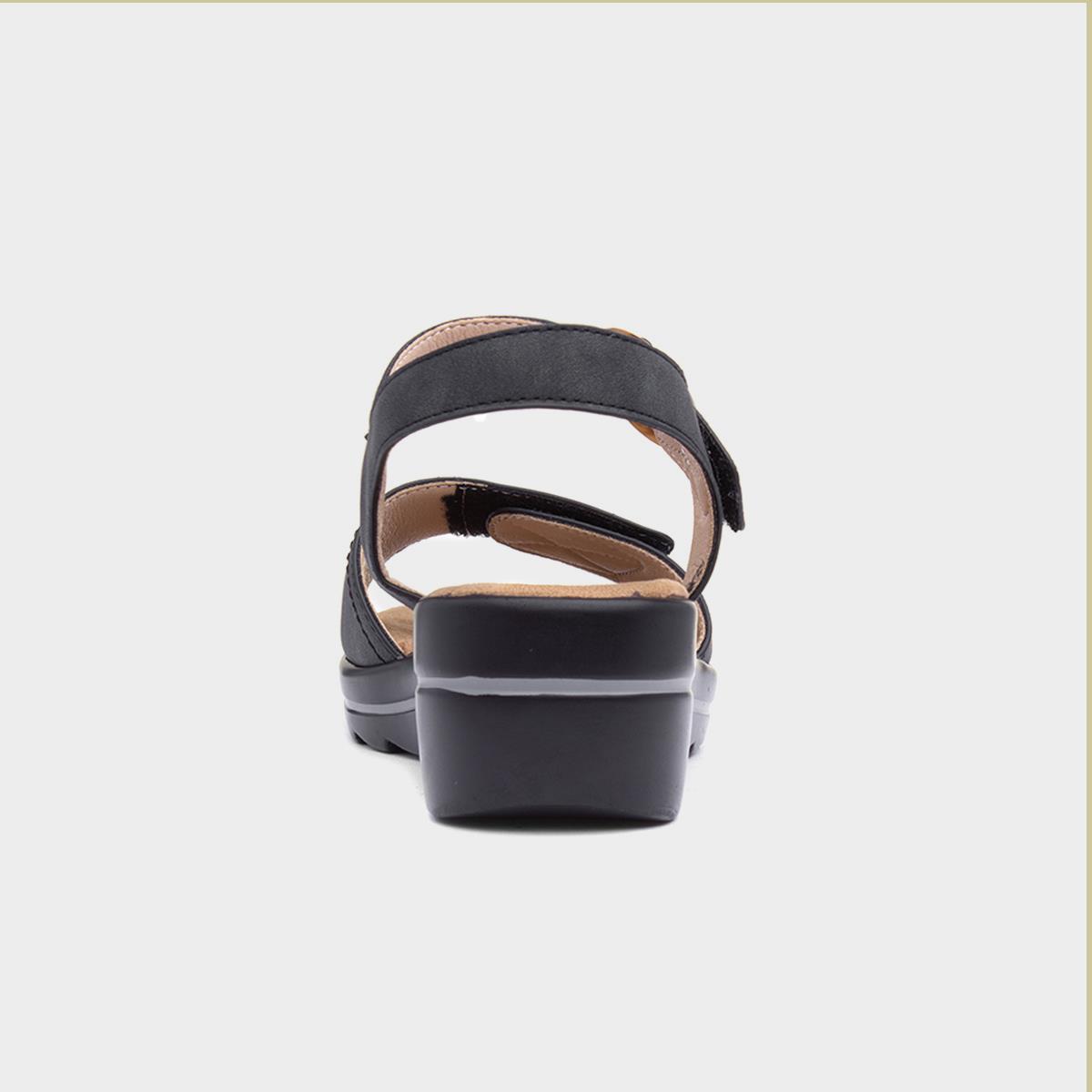 Lilley & Skinner Majorca Womens Black Sandal-190208 | Shoe Zone