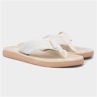 Rocket Dog Adios Womens Beige Webbing Flip Flop-190321 | Shoe Zone