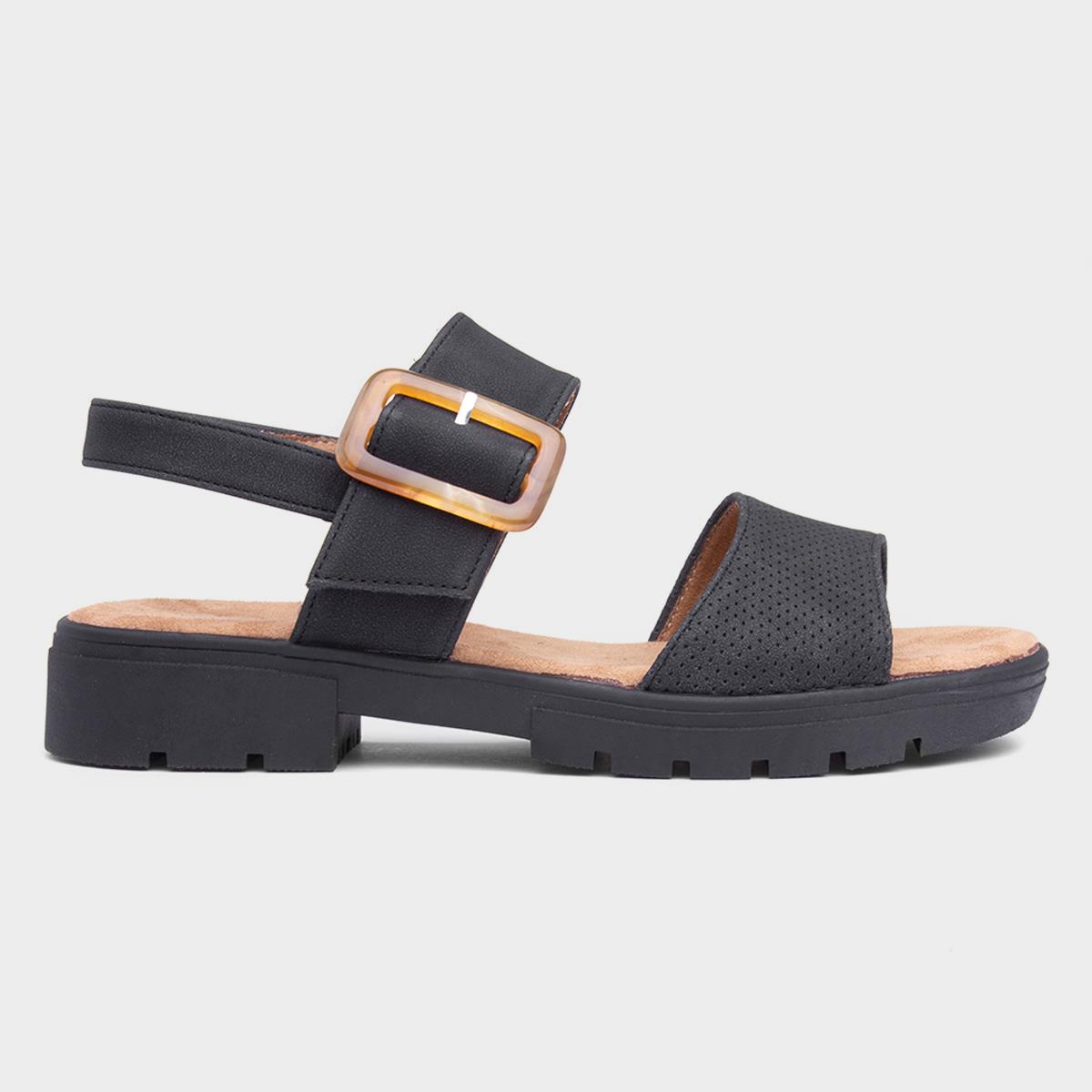 Lilley & Skinner Fiji Womens Black Sandal-192031 | Shoe Zone