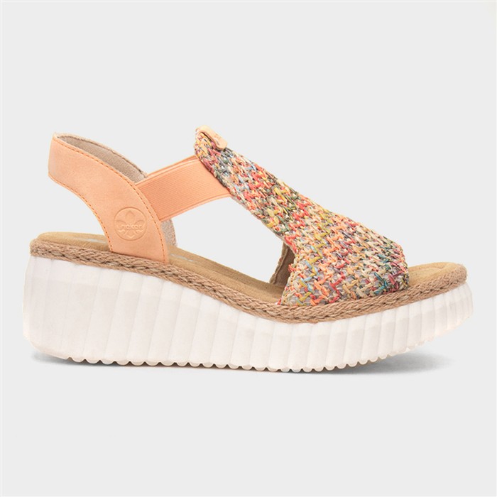 Rieker Antistress Womens Apricot Weave Sandal-19649 | shoezone