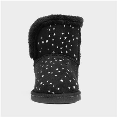 Walkright Floss Girls Black Faux Fur Lined Boot-281038 | shoezone
