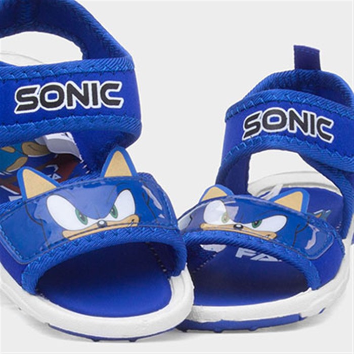 Sonic The Hedgehog Callo Kids Blue Sandal-299131 | shoezone