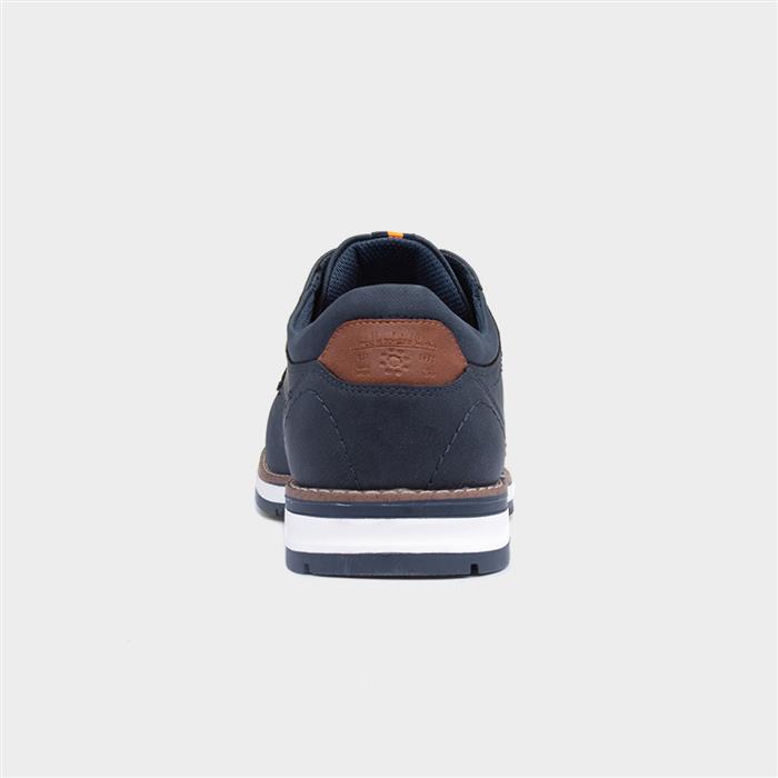 Relife Alfie Mens Navy Lace Up Wide Fit Shoe-520451 | shoezone