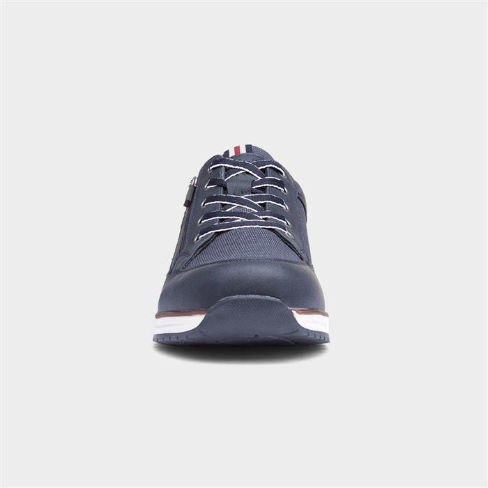 Relife Casey Mens Navy and Brown Casual Shoes-520453 | Shoe Zone