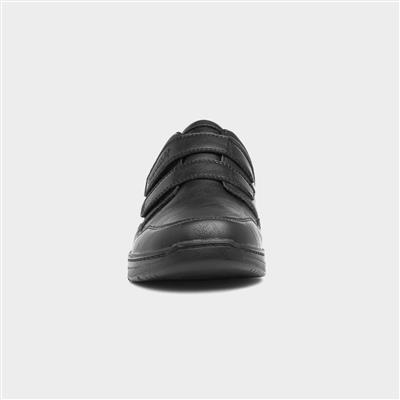 Comfy Steps Richard Mens Black Easy Fasten Shoe-520492 | Shoe Zone