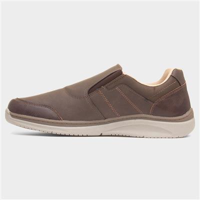 Comfy Steps Roland Mens Brown Casual Shoe-52061 | shoezone