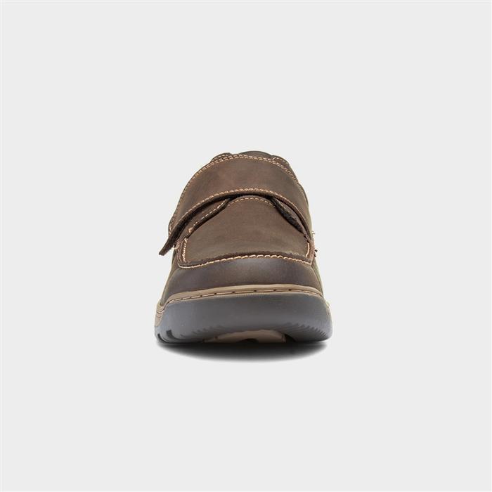 Hush Puppies Casper Mens Brown Leather Shoe-52394 | shoezone