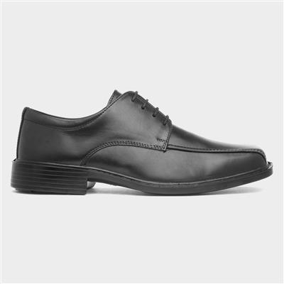 Comfy Steps Conrad Mens Black Leather Shoe-53033 | Shoe Zone