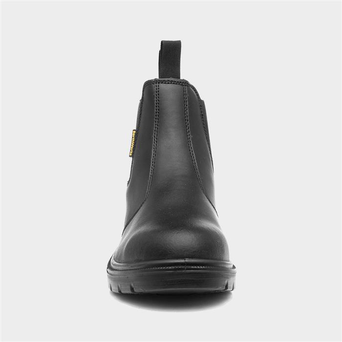 EarthWorks Spanner Mens Black Leather Safety Boot-55800 | shoezone