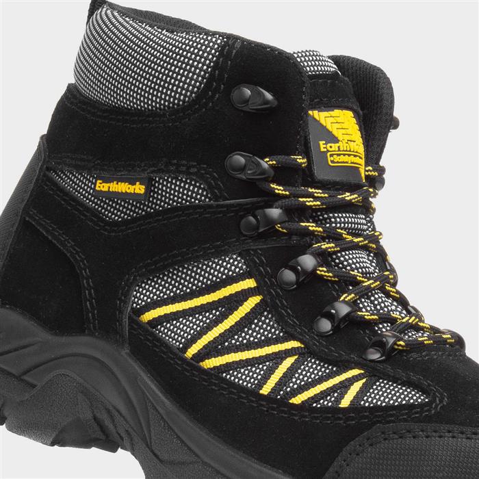 EarthWorks Pestle Unisex Black Safety Boot-55818 | shoezone