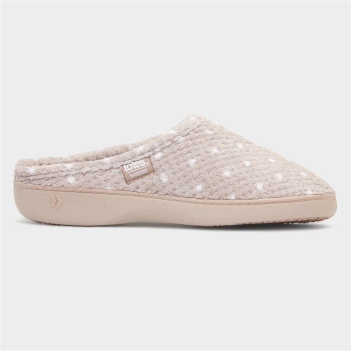 Totes Popcorn Terry Womens Beige Slipper-69886 | shoezone