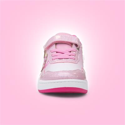 Barbie Kids Pink Iridescent Light Up Trainer-80736 | shoezone