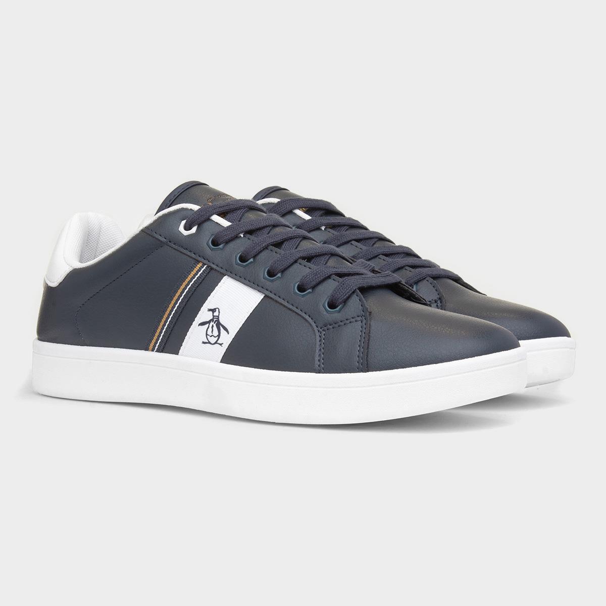 Original Penguin Steadman Retro Mens Navy Trainer-80825 | Shoe Zone