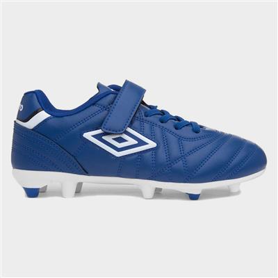 Umbro Speciali Liga Jnr Kids Blue Football Boot-81315 | Shoe Zone