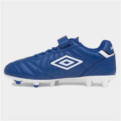 Umbro Speciali Liga Jnr Kids Blue Football Boot-81315 | Shoe Zone