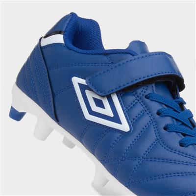 Umbro Speciali Liga Jnr Kids Blue Football Boot-81315 | Shoe Zone