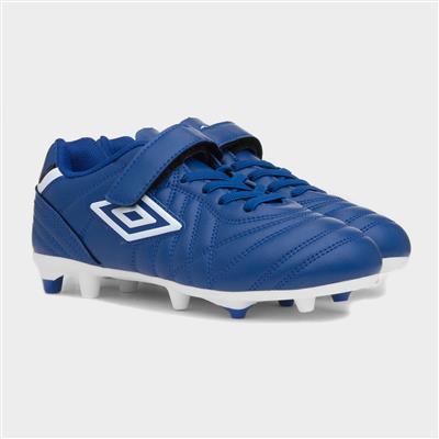 Umbro Speciali Liga Jnr Kids Blue Football Boot-81315 | Shoe Zone