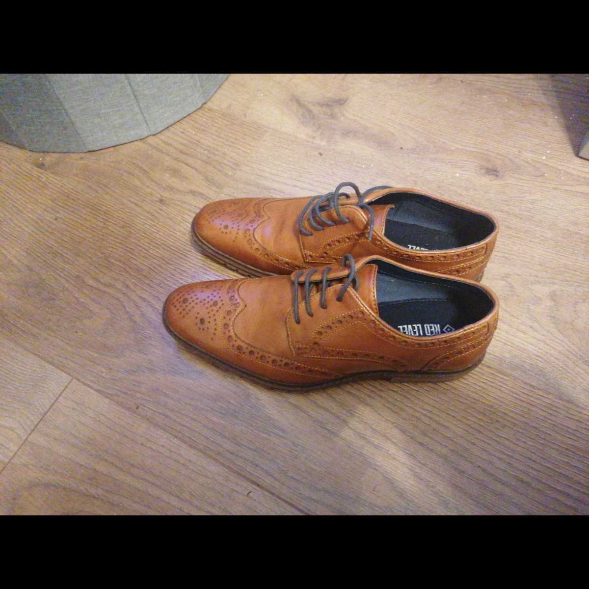 Red Level Cruise Mens Tan Leather Brogue Shoe-530007 | Shoe Zone